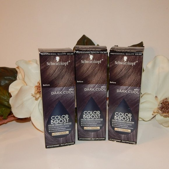 Schwarzkopf | Hair | 3 Schwarzkopf Color Boost Vibrancy Booster Dark ...